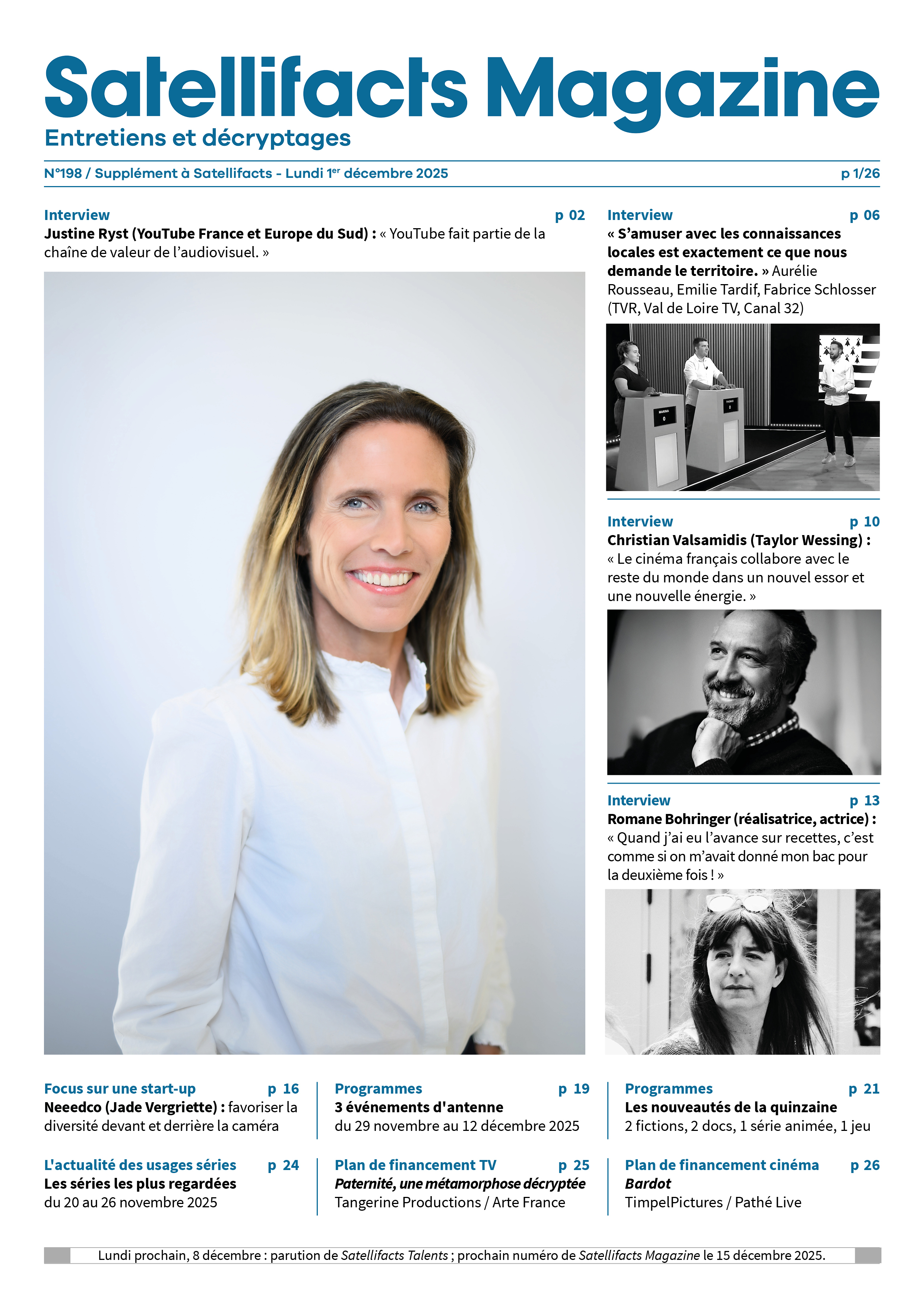 Satellifacts Magazine 198 - Lundi 1er décembre 2025 - SATELLIFACTS