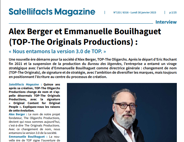 Alex Berger et Emmanuelle Bouilhaguet (TOP-The Originals Productions ...